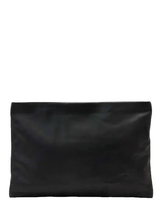 ALLSAINTS Large Bettina Leather Clutch - Black