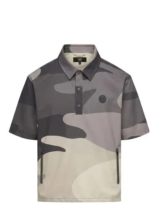 EASTSIDE GOLF Breaker Camouflage Performance Golf Polo - Charcoal Grey