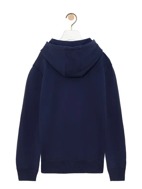 Loewe Cotton Hoodie - Navy Blue