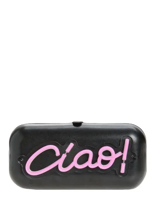 Moschino Light-up Faux Leather Clutch - 00z One Color