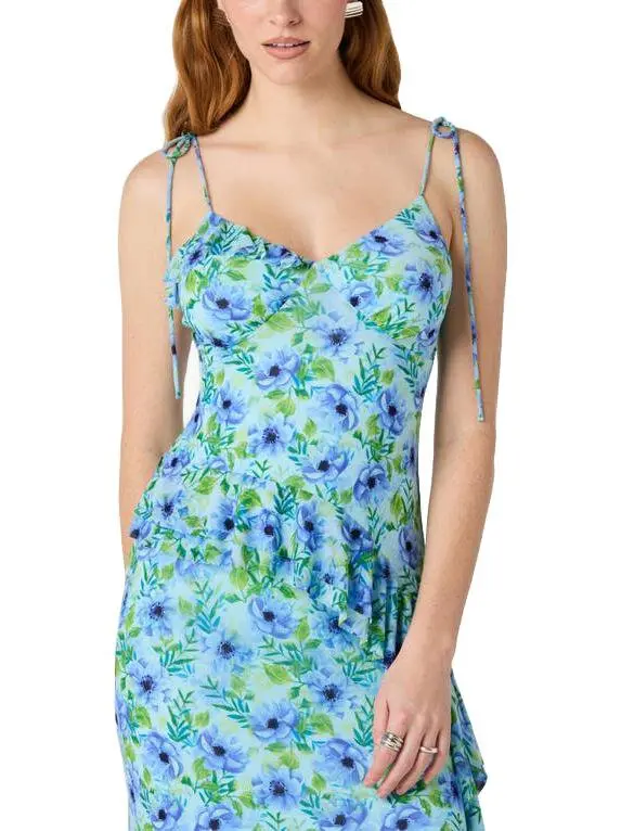 Astr The Label Floral Print Camisole - Blue Floral