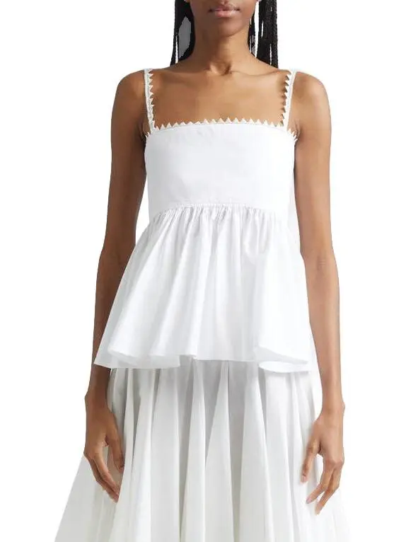 Jacquemus Le Traversin Camisole Top - White