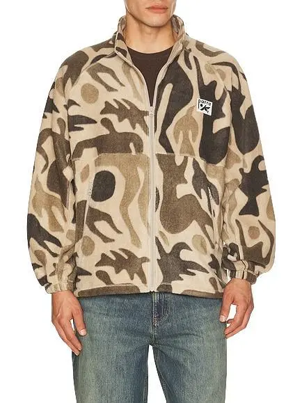 PARRA Full Zip Fleece Jacket - Sand