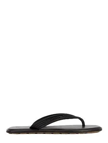 Bottega Veneta Rubber Nappa Sandals - Black