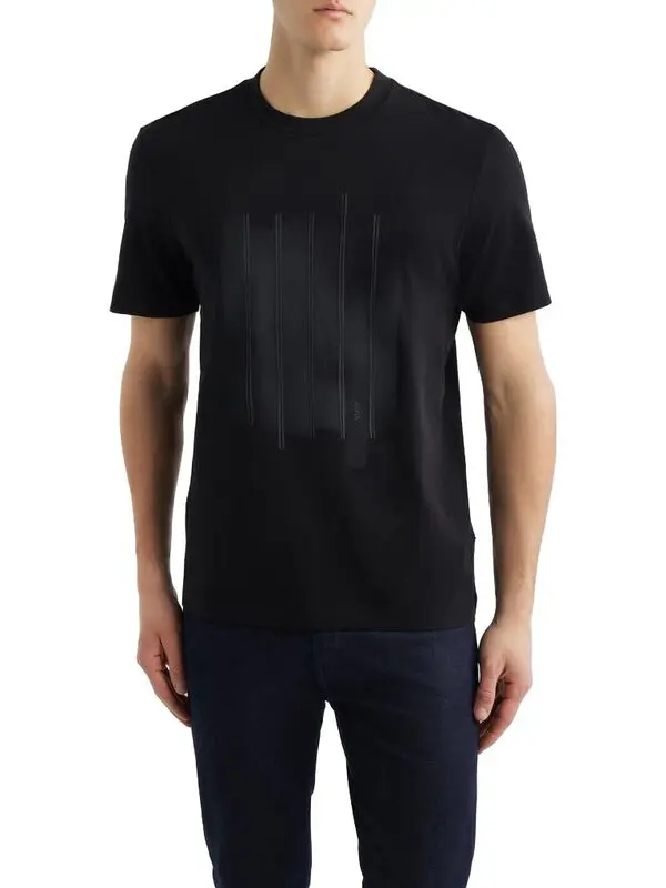 BOSS Thompson Cotton Graphic T-shirt - Black