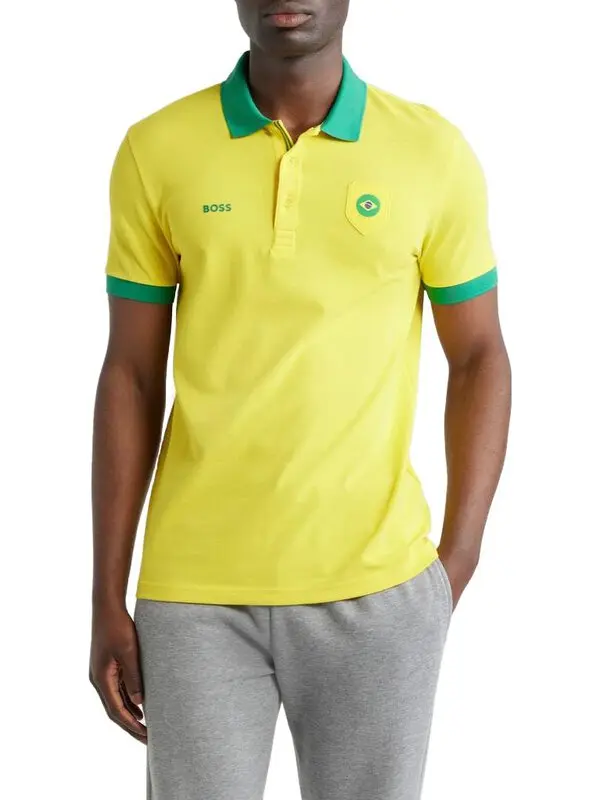 BOSS Lux Paddy Cotton Polo - Brazil