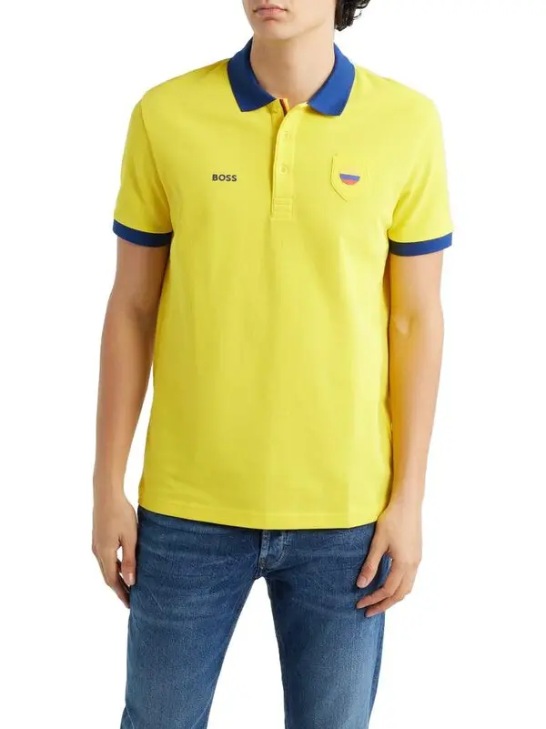 BOSS Lux Paddy Cotton Polo - Colombia