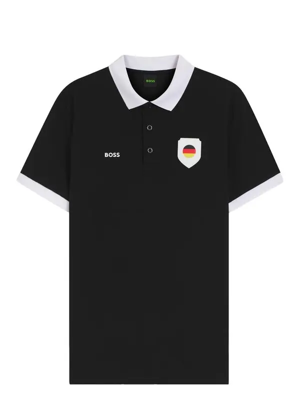 BOSS Lux Paddy Cotton Polo - Germany/black