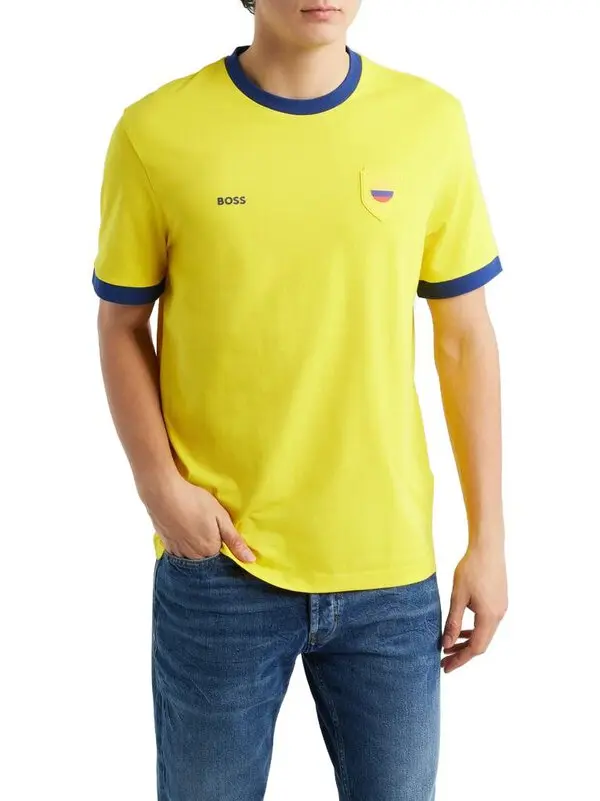 BOSS Lux Stretch Cotton Graphic T-shirt - Colombia