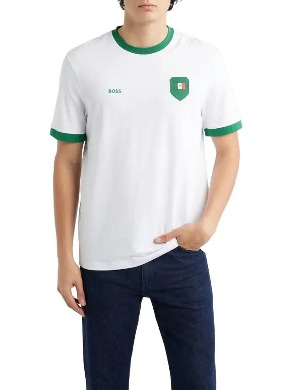 BOSS Lux Stretch Cotton Graphic T-shirt - Mexico