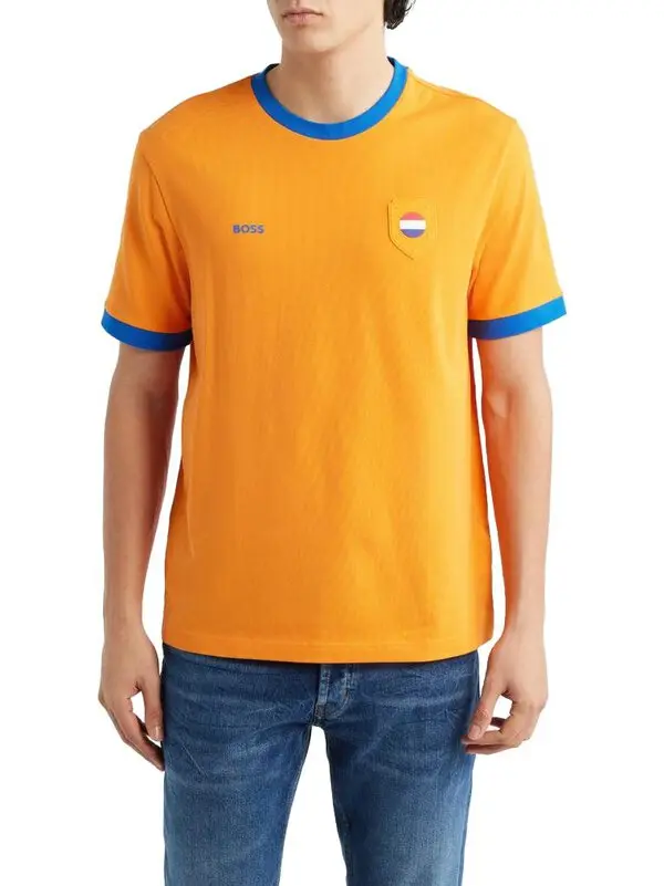 BOSS Lux Stretch Cotton Graphic T-shirt - Netherlands