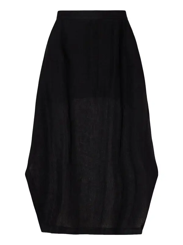 Le Kasha Nafun Linen Skirt - Black