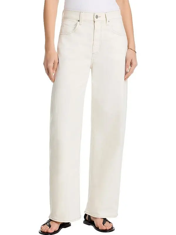 Paige Arellia High Rise Skimmer Jeans - Cream Contrast