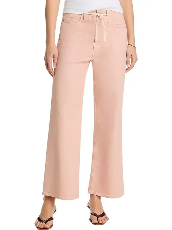 Paige Ari High-rise Wide-leg Weekender Jeans - Vintage Sunset Peach