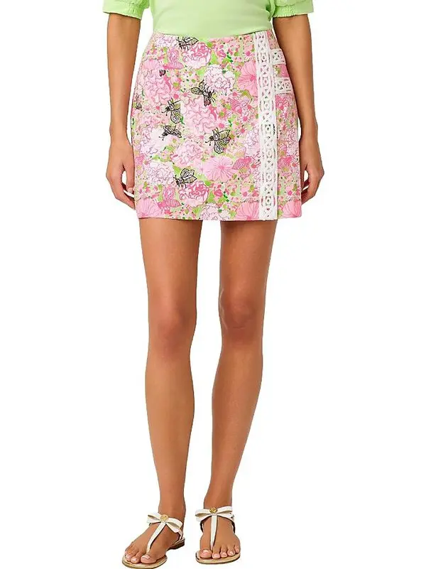 Lilly Pulitzer® Daye Mini Skort - Pistachio Macaron Bees Knees