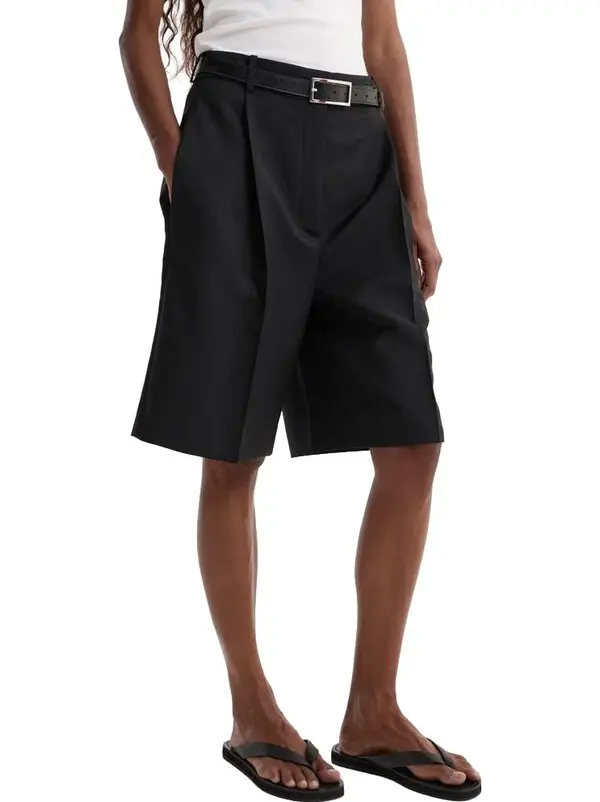 RÓHE Tailored Wool And Mohair Shorts - Black