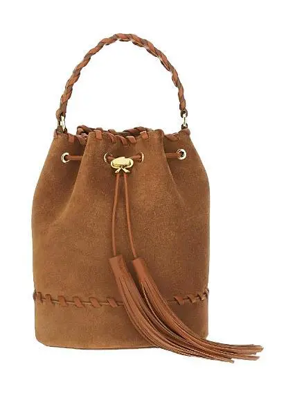 GIANVITO ROSSI Sienna Zaira Crossbody Bag - Brown Suede And Lamb