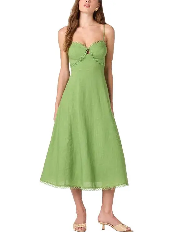 Astr The Label Christie Sleeveless A-line Dress - Green