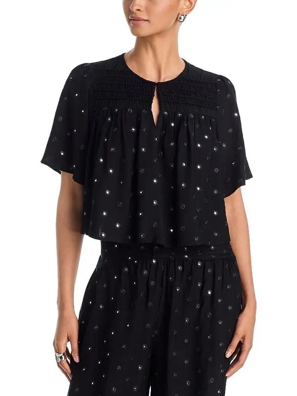 Aqua Mirror Swing Top - Black