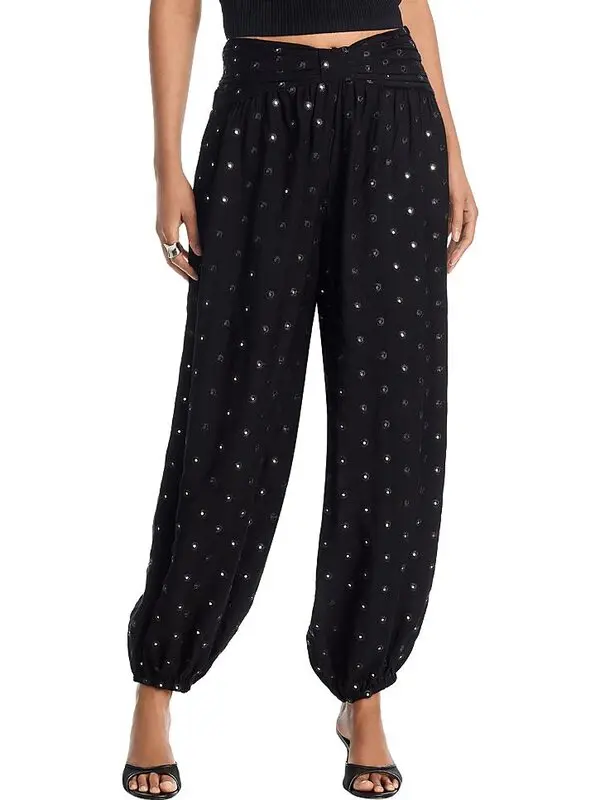 Aqua Balloon Pants - Black
