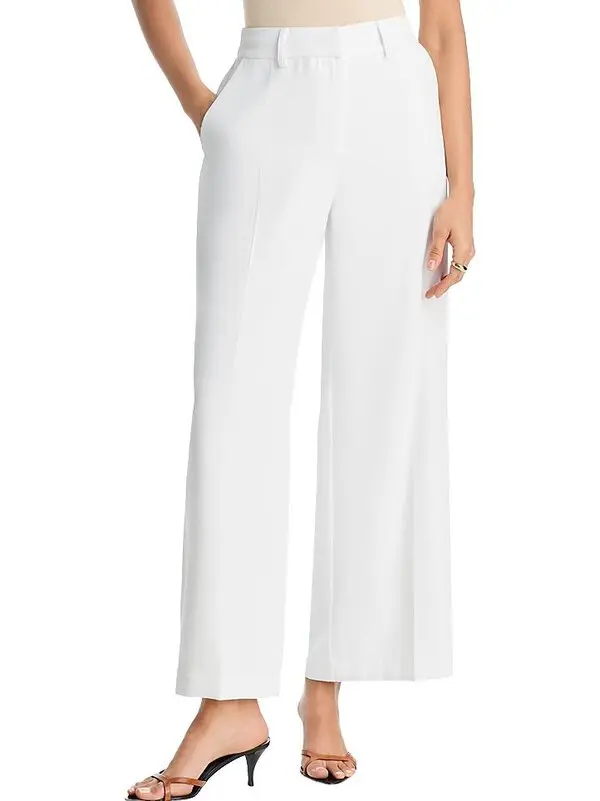 Aqua Wide Leg Pants - White