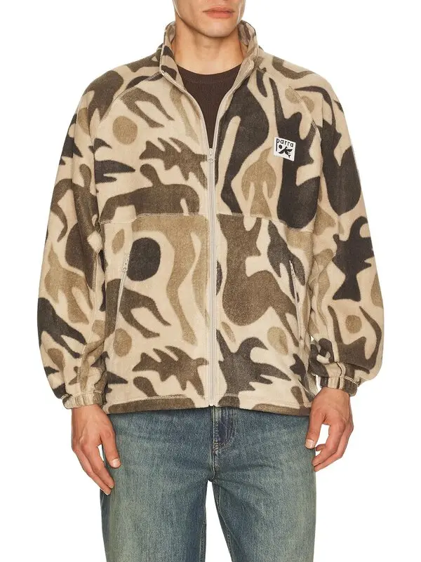 PARRA Just Like Heaven Fleece Jacket - Sand
