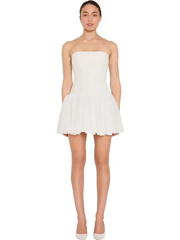 Amanda Uprichard Aphrodite Mini Dress - White