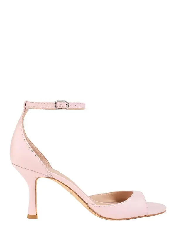 STUART WEITZMAN Isla Leather Sandals - Baby Pink