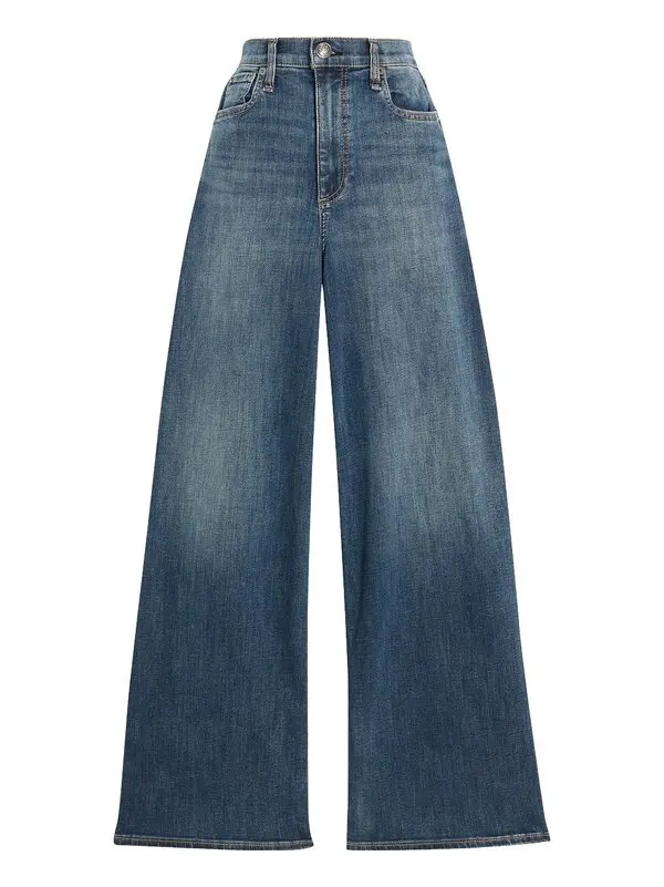 Rag & Bone Flexi Sofie High-rise Wide-leg Jeans - Dark Denim