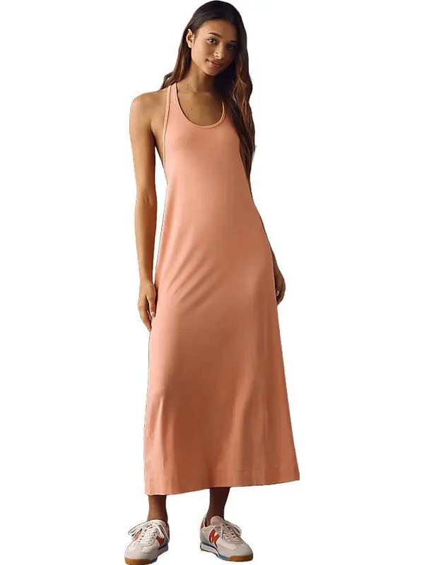 Anthropologie Racerback Midi Dress - Dreamsicle