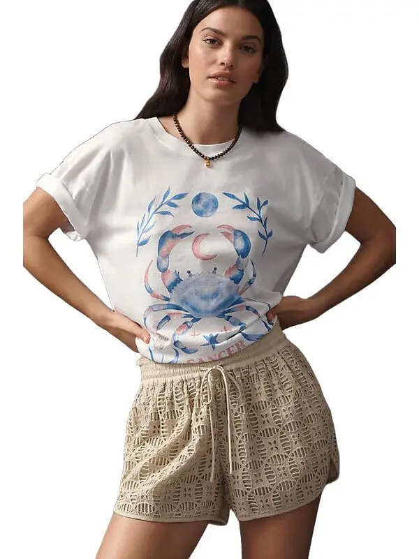 GIRL DANGEROUS Cosmic Zodiac T-shirt By - Cancer