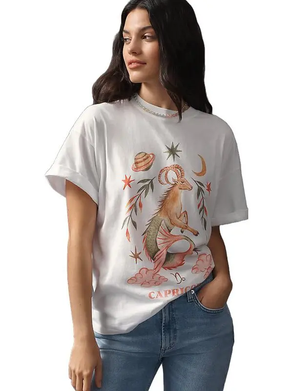 GIRL DANGEROUS Cosmic Zodiac Tee - Capricorn