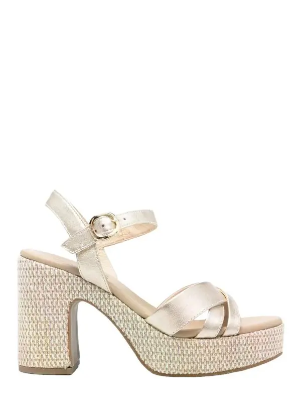 NEROGIARDINI Crossover-strap Sandals - Gold