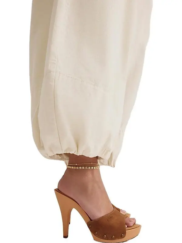 CANDIE'S Viviana Suede Studded Platform Clogs - Tan Suede
