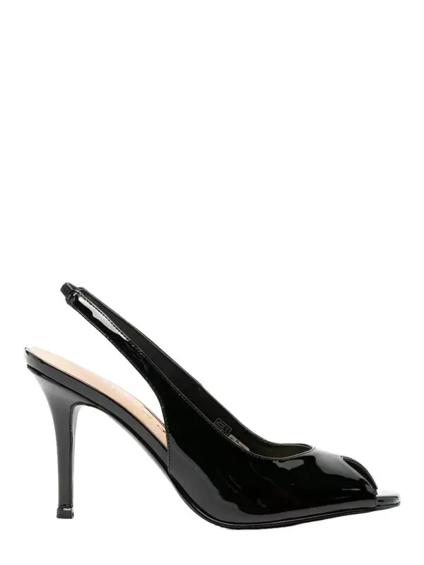 Guess Peep-toe High Heel Sandals - Black