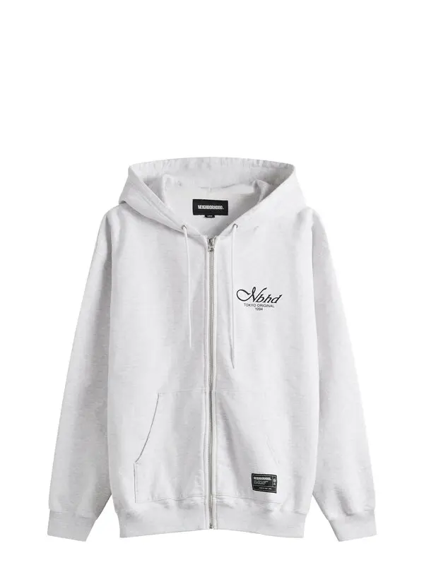 NEIGHBORHOOD Staple Logo Zip Hoodie - Oatmeal
