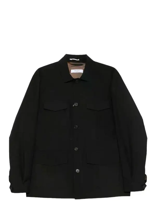 GREYED Voyager Buttoned Overshirt - Black