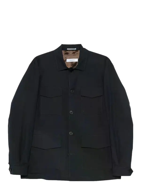 GREYED Voyager Buttoned Overshirt - Blue