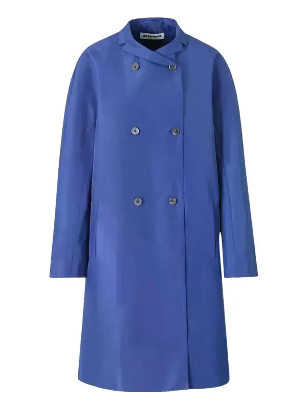 JIL SANDER Double-breasted Coat - Blue