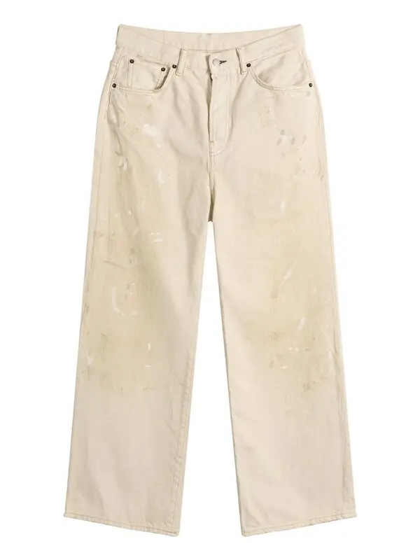Acne Studios 2021 Trafalgar Wide Leg Jeans - White