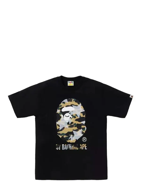 A BATHING APE Ape Head Camouflage-print T-shirt - Black