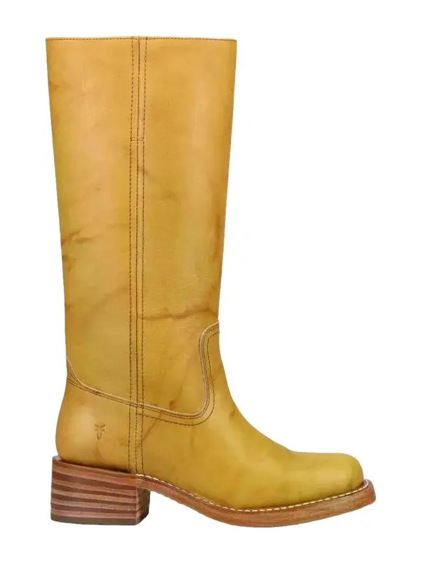 THE FRYE COMPANY Campus Leather Boots - Yellow