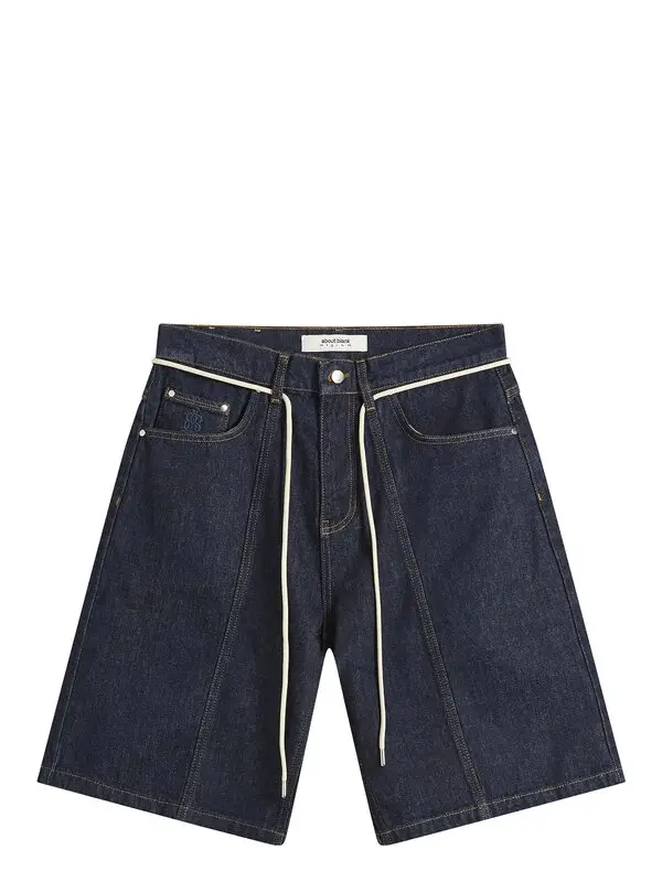 ABOUT:BLANK Felled Denim Shorts - Raw Indigo