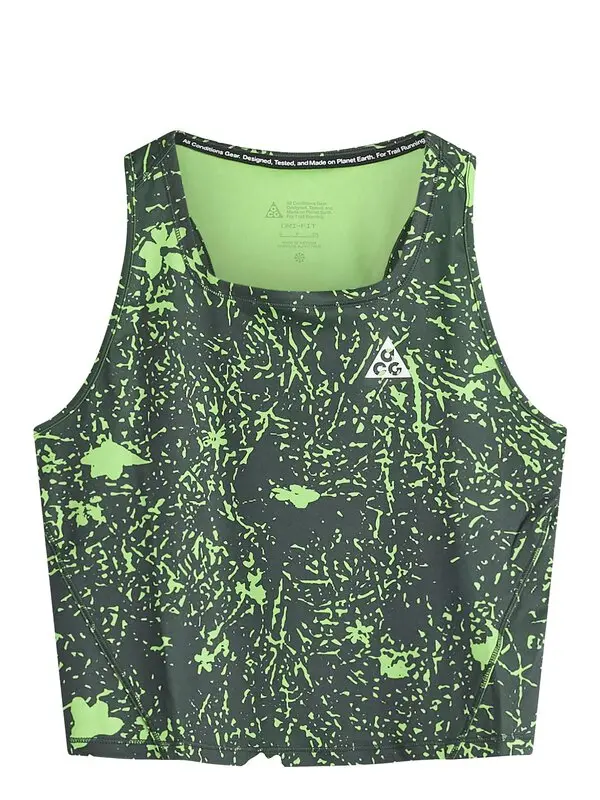 Nike Cropped Tank Top - Mean Green/summit White