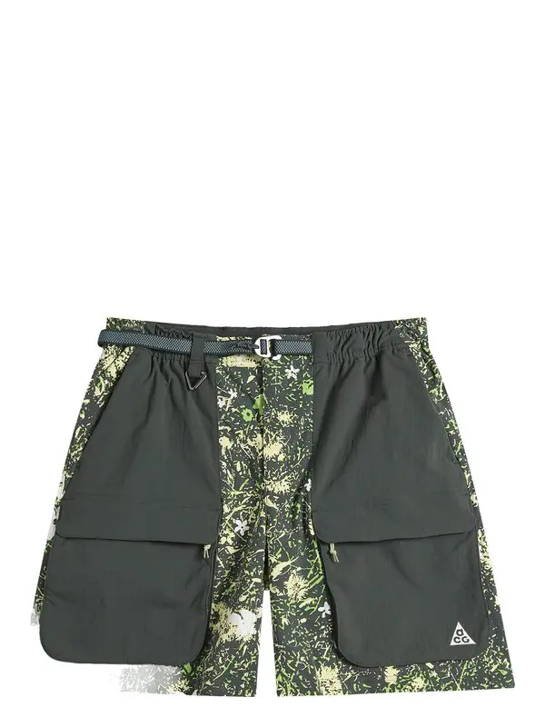 Nike All Over Print Smith Summit Short - Black Spruce/life Lime/summit White