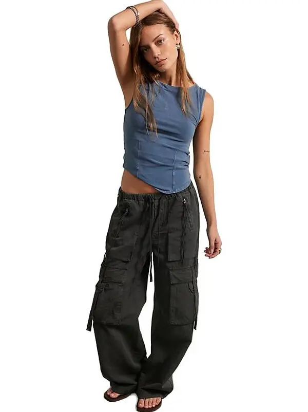 Citizens Of Humanity Andira Pull-on Cargo Pants - Charcoal
