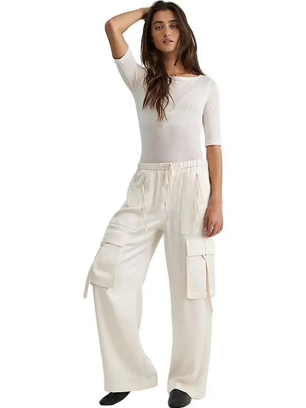 Citizens Of Humanity Andira Pull-on Cargo Pants - Cream