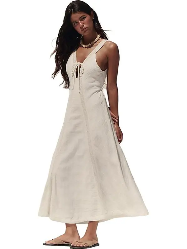 Free People Adela Maxi Dress - Clean Ivory