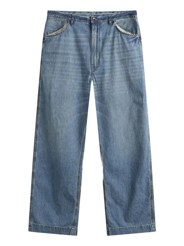 MAISON MARGIELA Wide Leg Jeans - Blue Washed