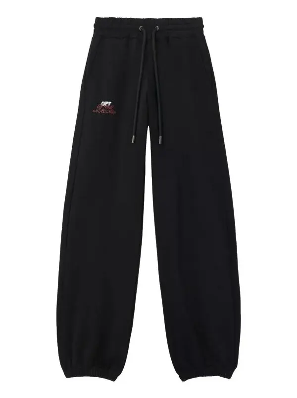 Off-White X Ac Milan Logo-print Track Pants - Black